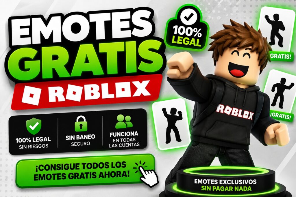 🎭 Emotes Gratis en Roblox – Métodos Legales y Seguros para Conseguir ...